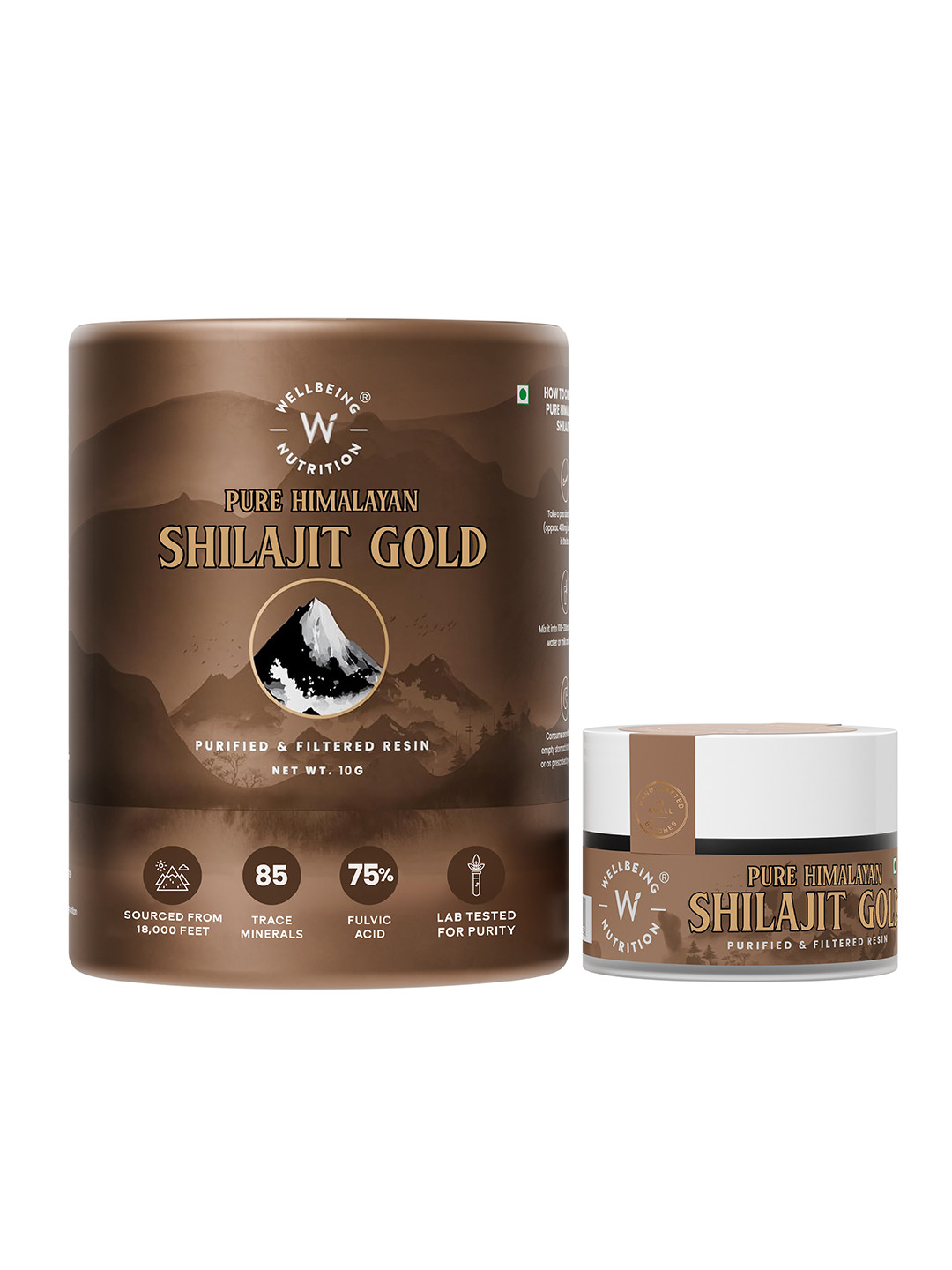 Buy Wellbeing Nutrition Pure Himalayan Shilajit 24K Gold Leaf For ...