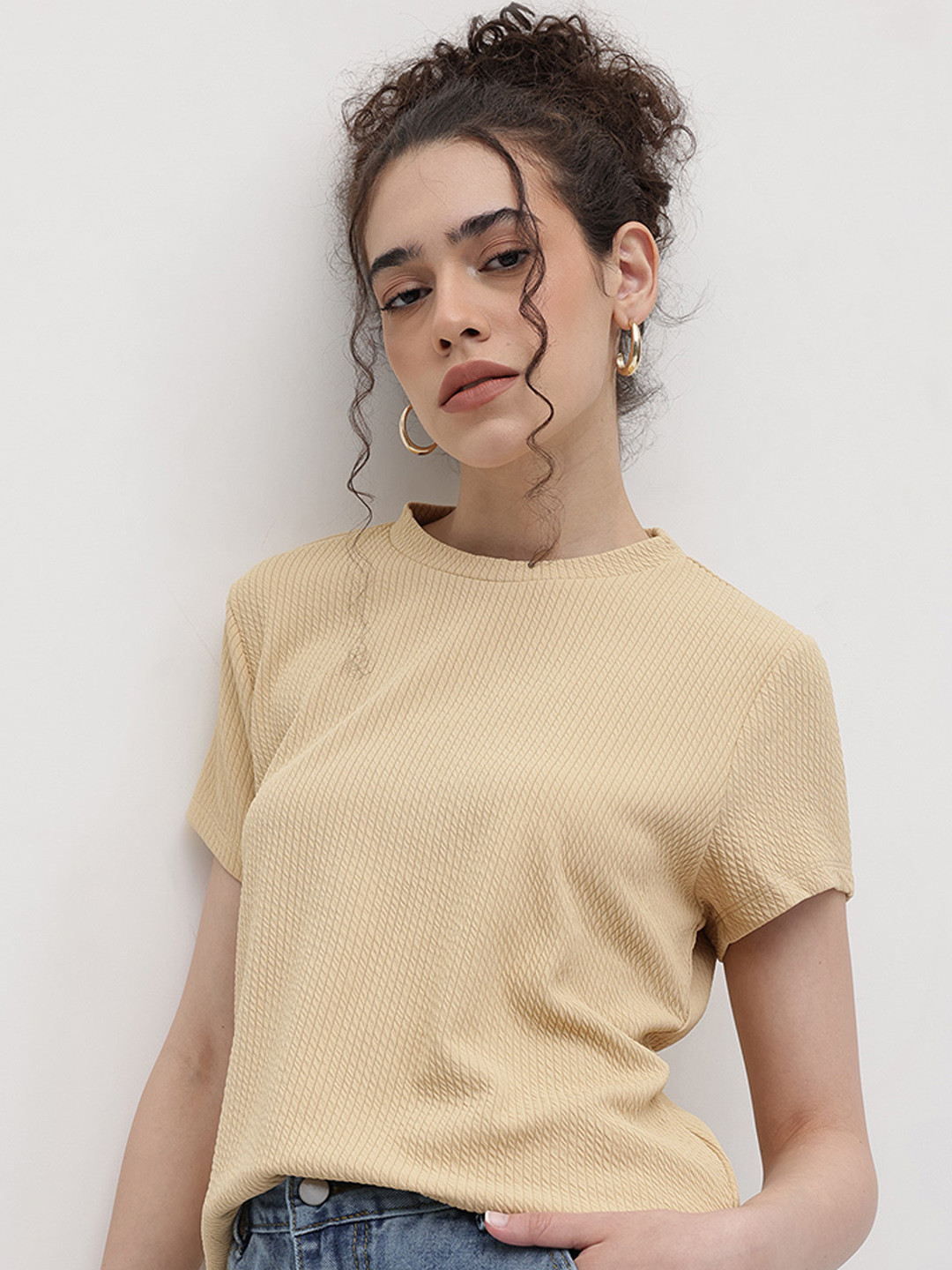 Buy The Roadster Life Co. Textured Top - Tops for Women 32460669 | Myntra