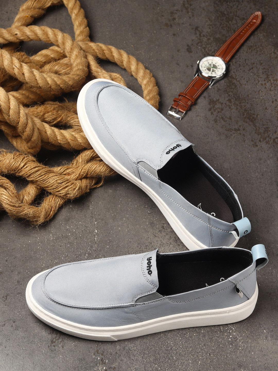 Buy Yoho Kite Men Canvas Slip On Sneakers - Casual Shoes for Men ...