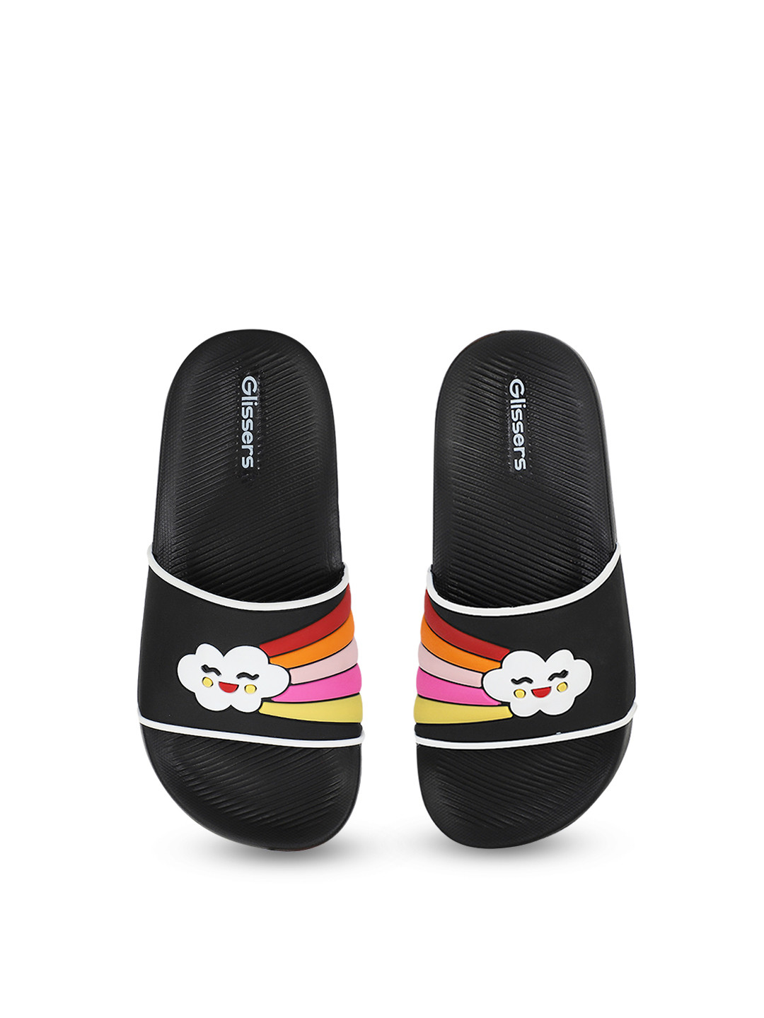 Buy GLISSERS Kids Cloud And Rainbow Embossed Slider - Flip Flops for ...