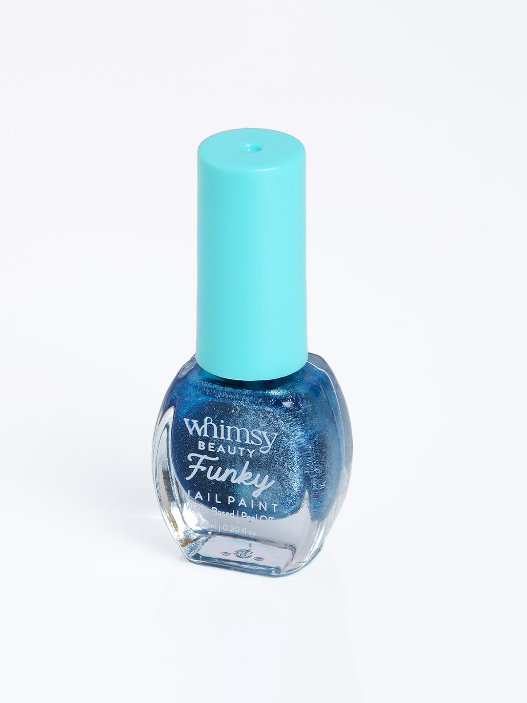 Buy Whimsy Beauty Funky Water Based Nail Paint 6ml Blue Glitter - Nail ...