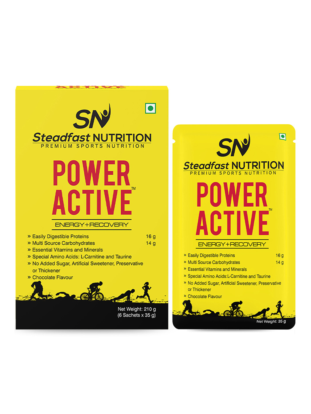 Buy Power Active Energy Recovery Nutritional Deficiencies Chocolate 6 ...