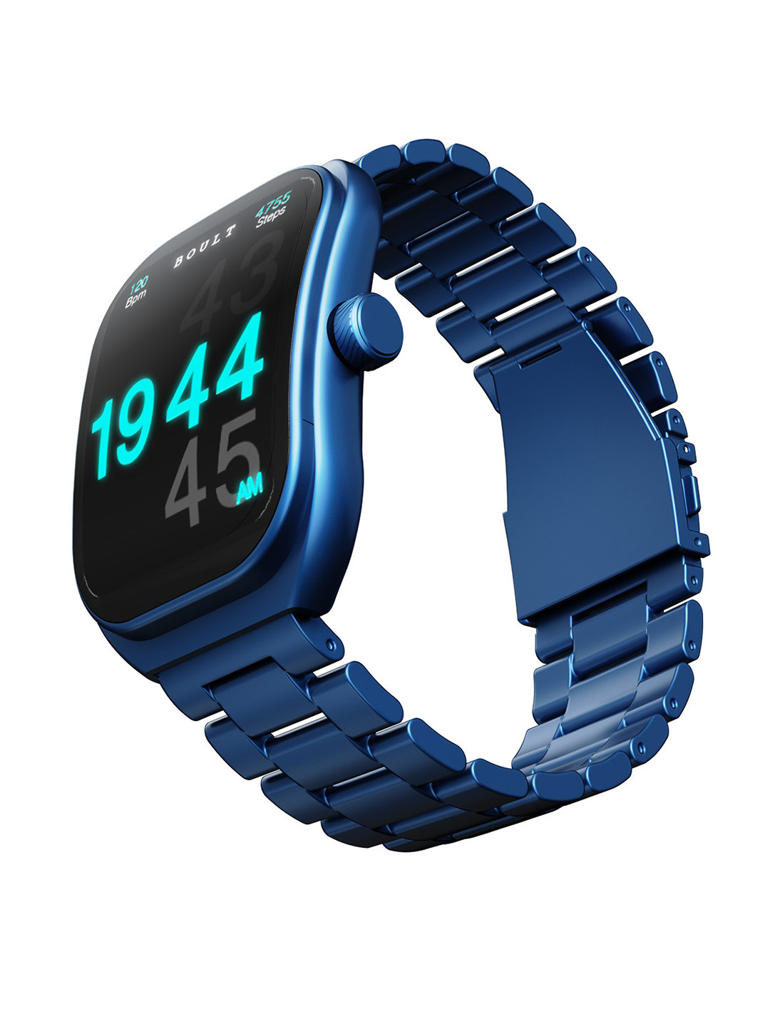 Buy Boult Trail 3D Curved Display Health Tracker Smartwatch Metal Blue ...