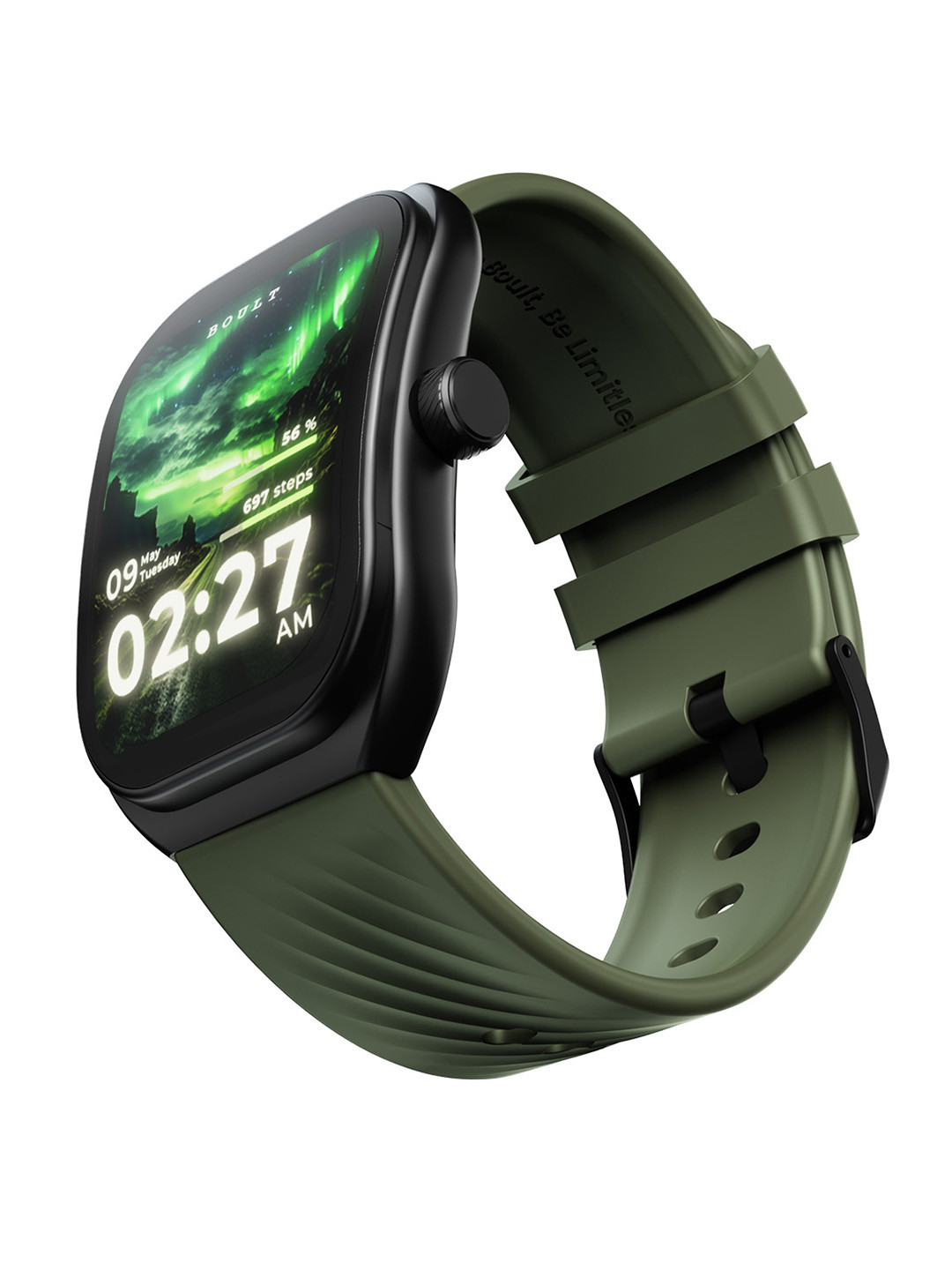 Buy Boult Trail Jade Green 2.01" 3D Curved Display Smart Watch - Smart ...