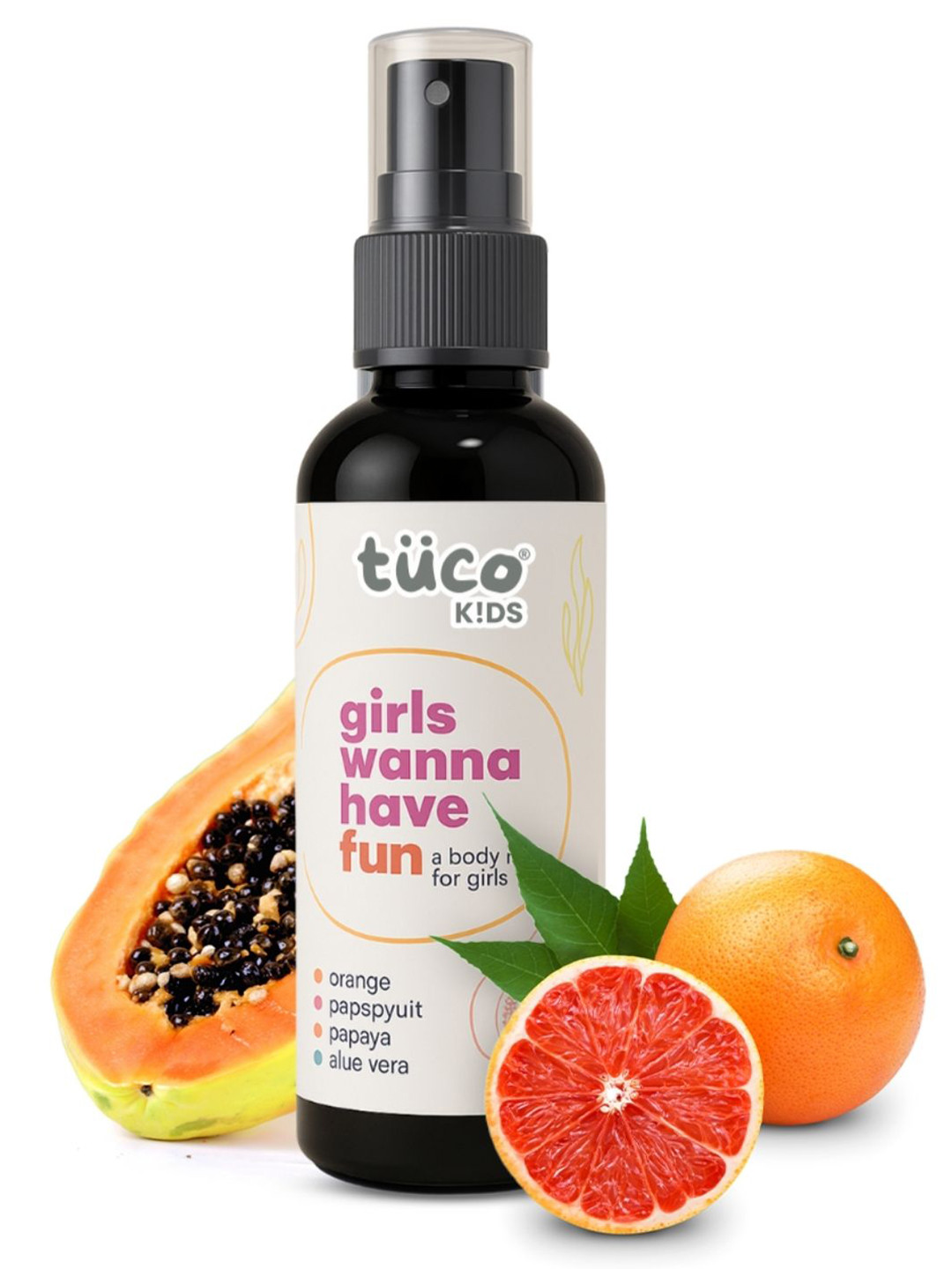 Buy Tuco Intelligent Kids Girls Natural Body Spray 100 Ml - Body Mist ...