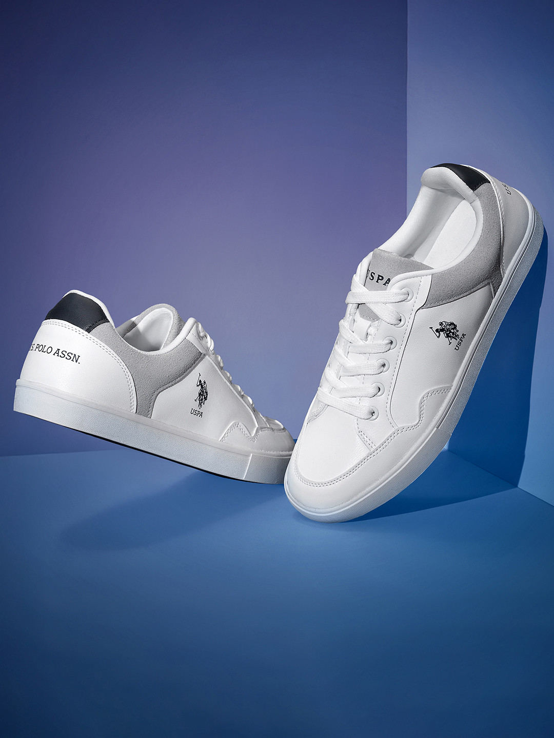 Buy U.S. Polo Assn. Men Round Toe Lace Ups PU Sneakers - Casual Shoes ...