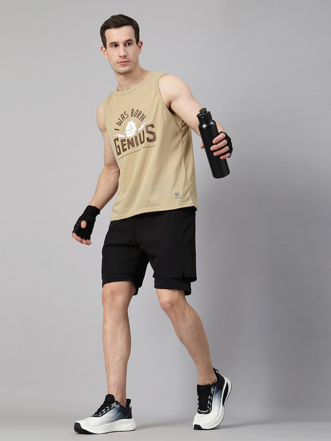 Buy HRX By Hrithik Roshan Men Typography Printed Round Neck Slim Fit T ...