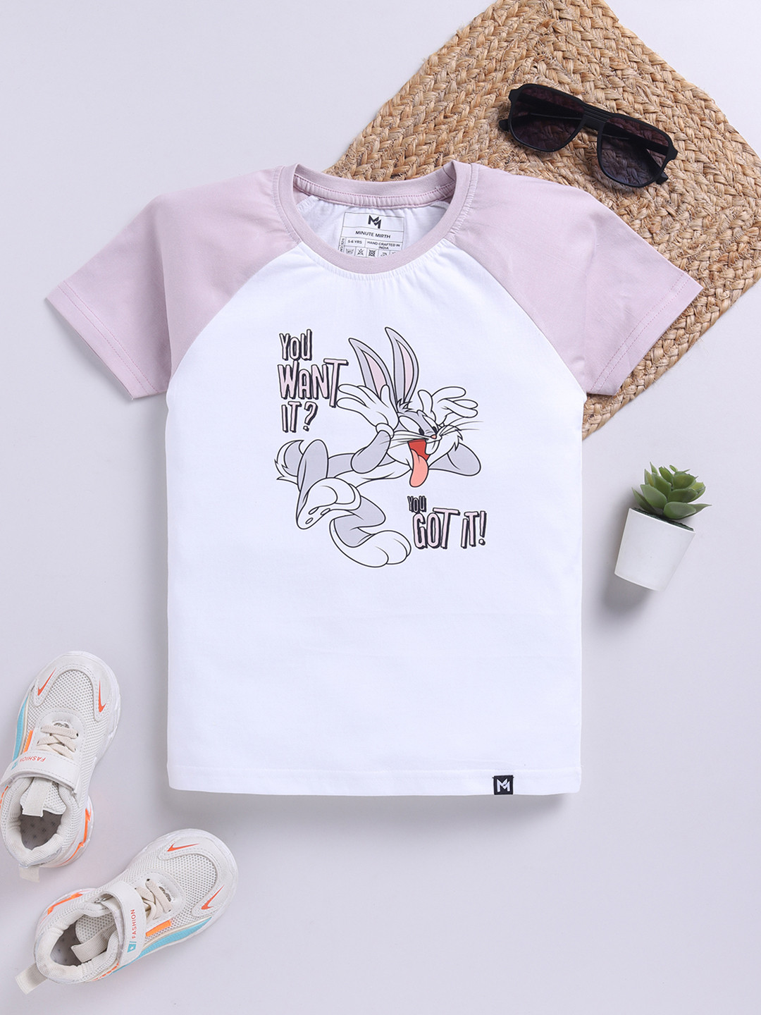 Buy YK X Minute Mirth Boys Tom & Jerry Printed Pure Cotton T Shirt ...