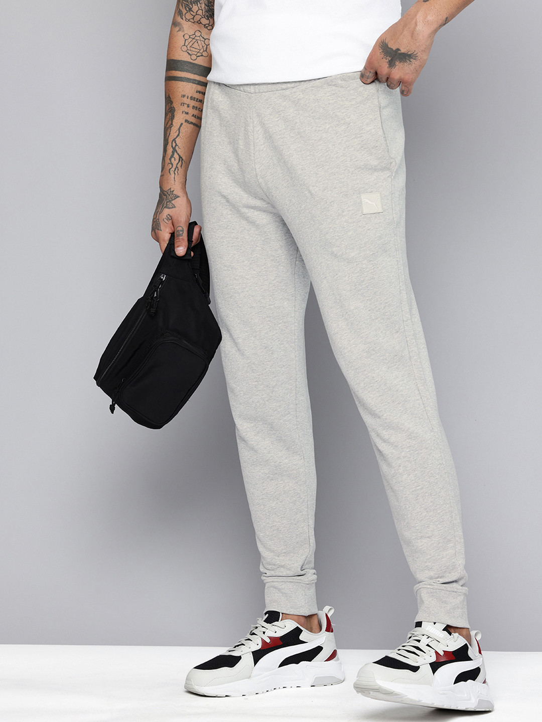 Buy Puma Men Elevated Pure Cotton Joggers - Track Pants for Men ...