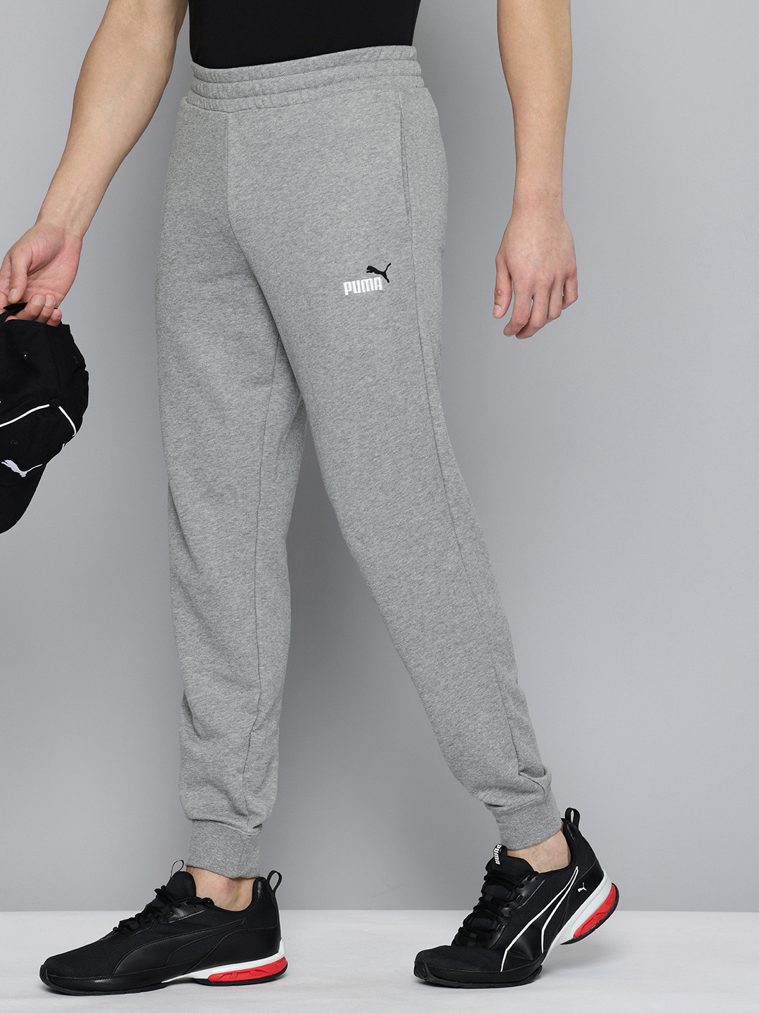 Buy Puma Men Two Color No. 1 Logo Embroidered Detail Joggers - Track ...