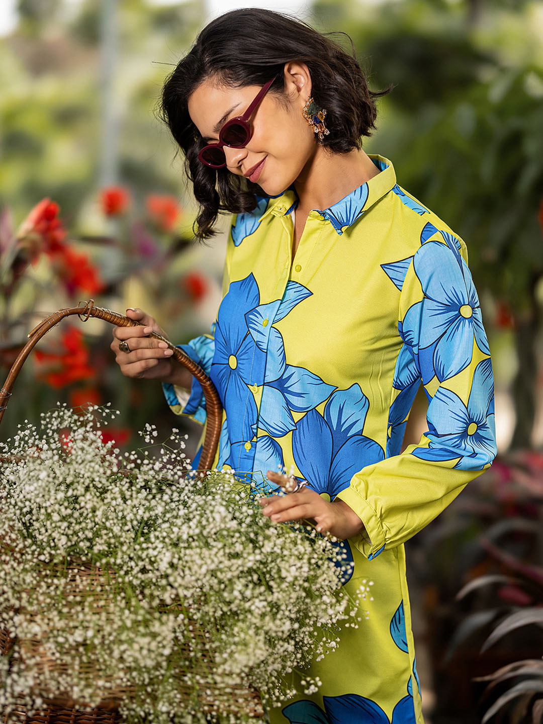 Buy Libas Floral Printed Tunic With Salwar Co Ords - Co Ords for Women ...
