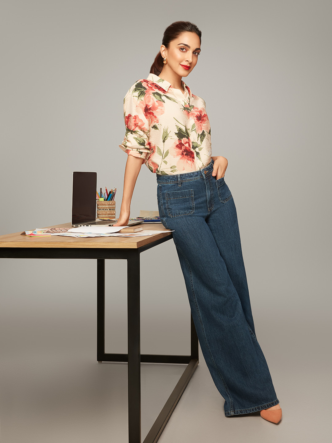 Buy MANGO Floral Print Regular Fit Casual Shirt - Shirts for Women ...