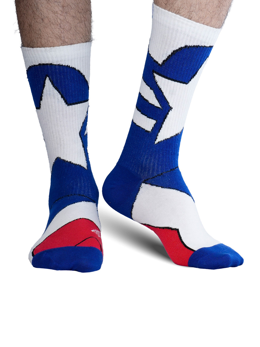 Buy SocksXpress Pack Of 2 Marvel Captain America Printed Crew Socks ...