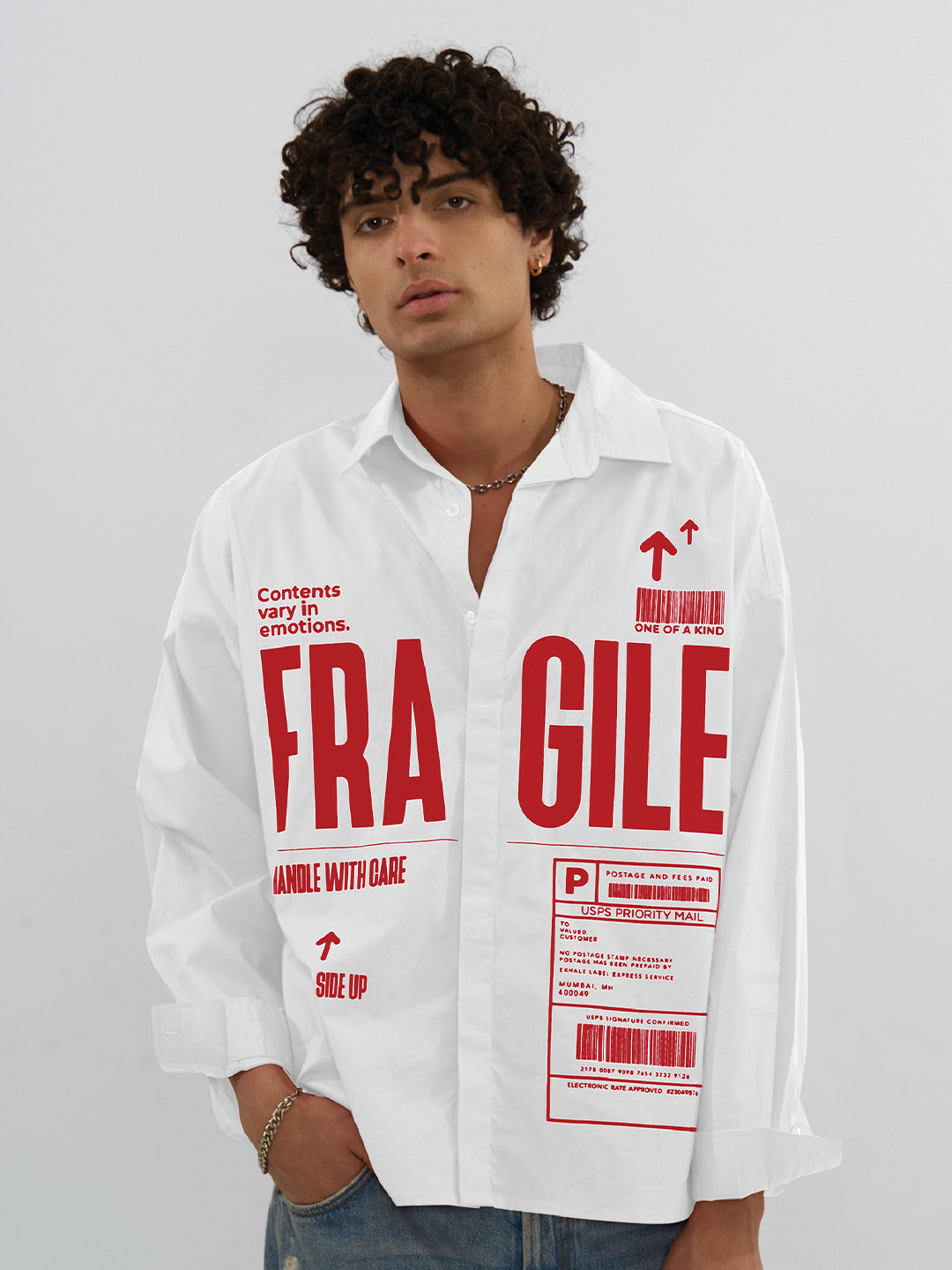 Buy Exhale Label Men Comfort Opaque Printed Casual Shirt - Shirts for ...