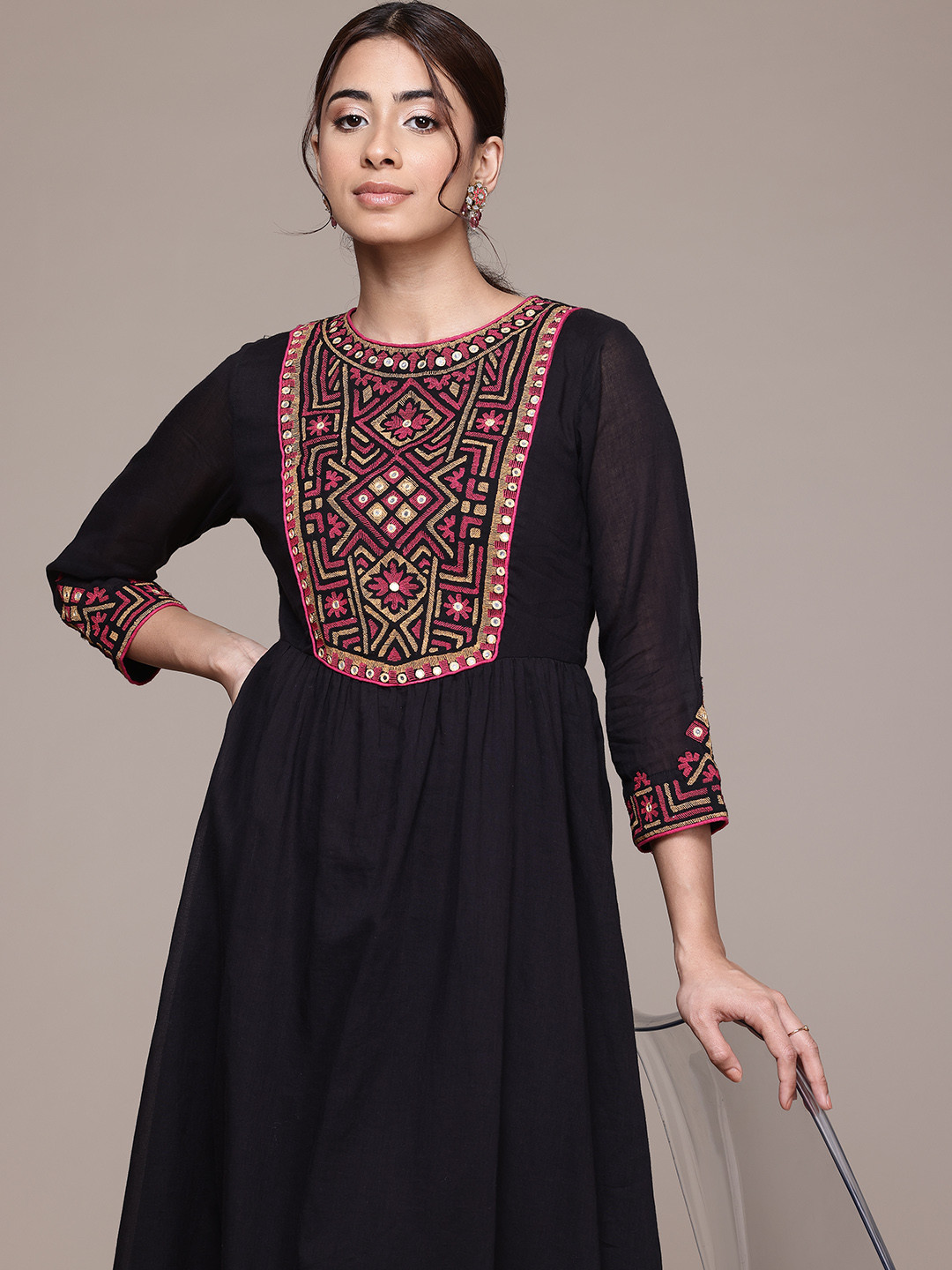 Buy Aarke Ritu Kumar Embroidered A Line Dress - Dresses for Women ...