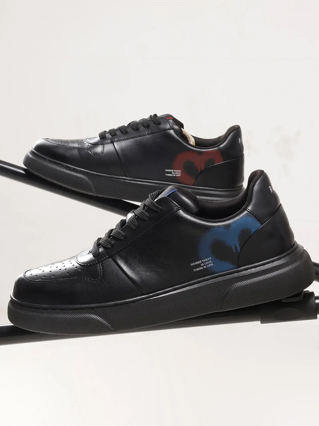 Buy RARE RABBIT Men Perforations Lace Ups Leather Sneakers - Casual ...