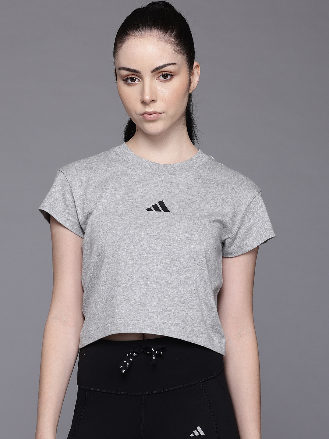 Buy ADIDAS W Fi Sl Bb Slim Fit T Shirt - Tshirts for Women 32795644 | Myntra