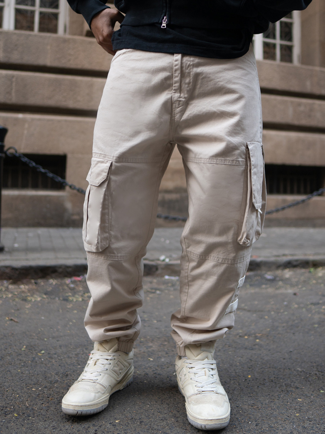 Buy Powerlook Men Cream Regular Fit Cargo - Trousers for Men 32814071 ...