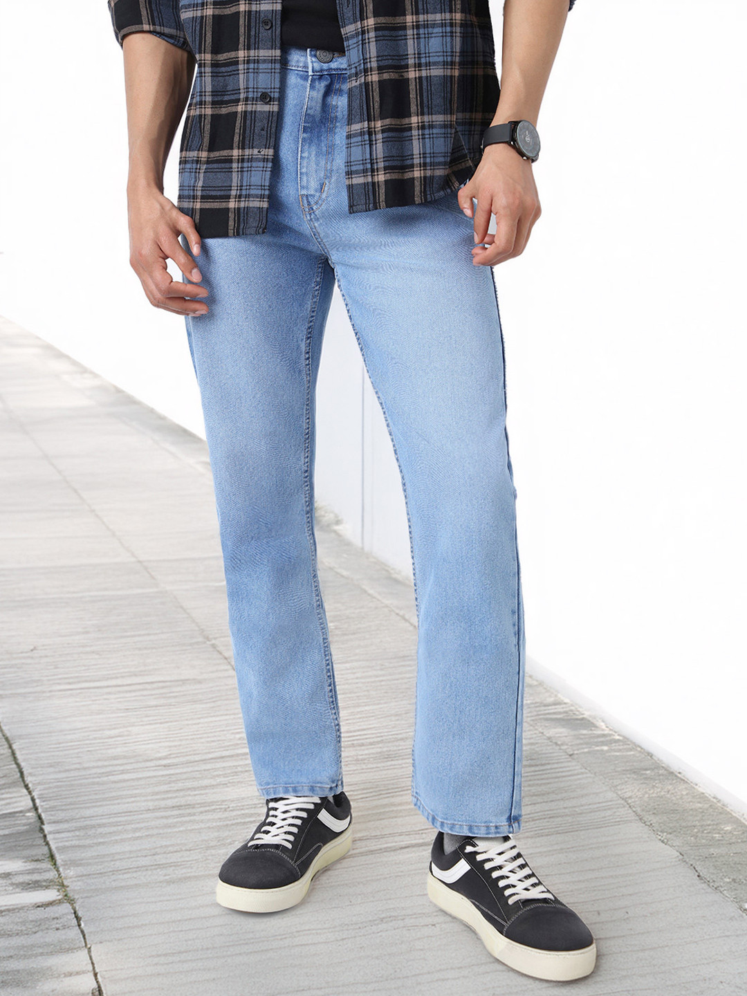 Buy Urbano Fashion Men Straight Fit Heavy Washed Jeans Stretchable ...