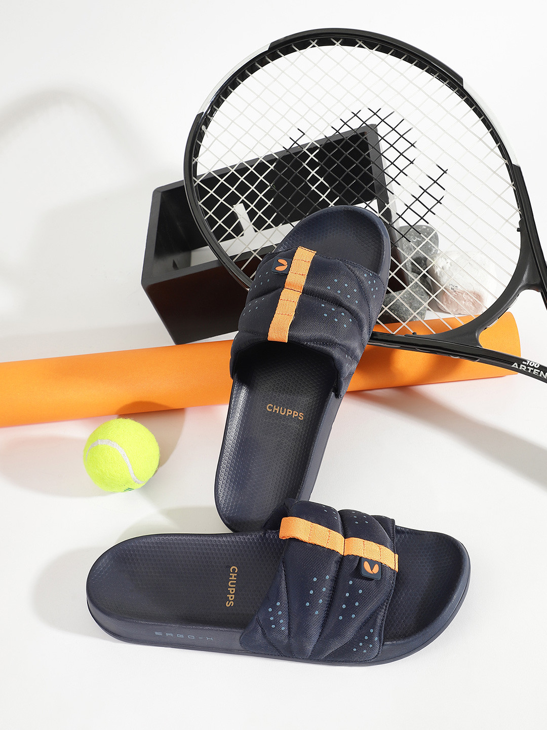 Buy CHUPPS Men Turbo Printed Sliders - Flip Flops for Men 32848854 | Myntra