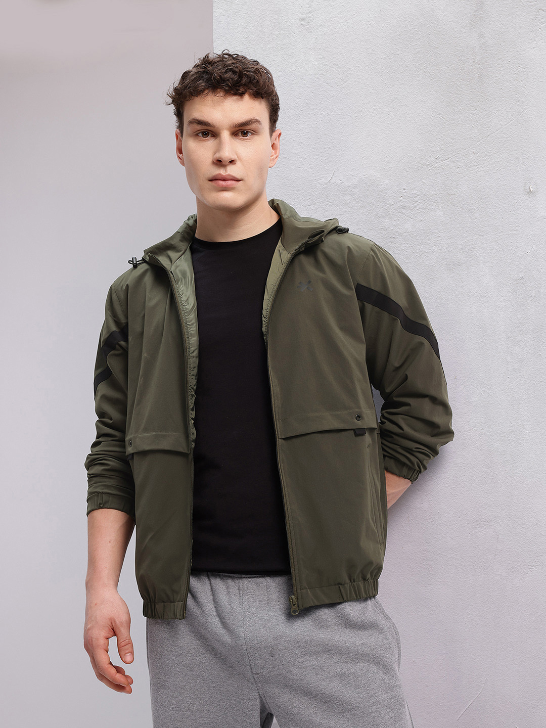 Buy HRX By Hrithik Roshan Rapid Dry Hooded Lifestyle Sporty Jacket ...