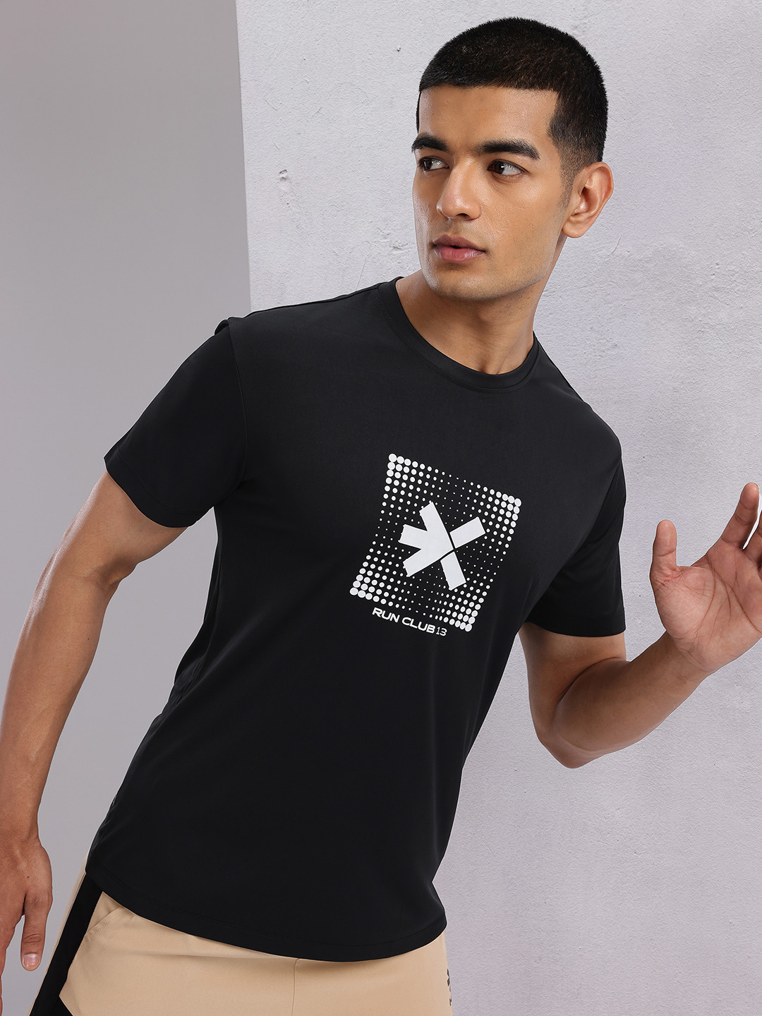 Buy HRX By Hrithik Roshan Printed Rapid Dry Running T Shirt - Tshirts ...