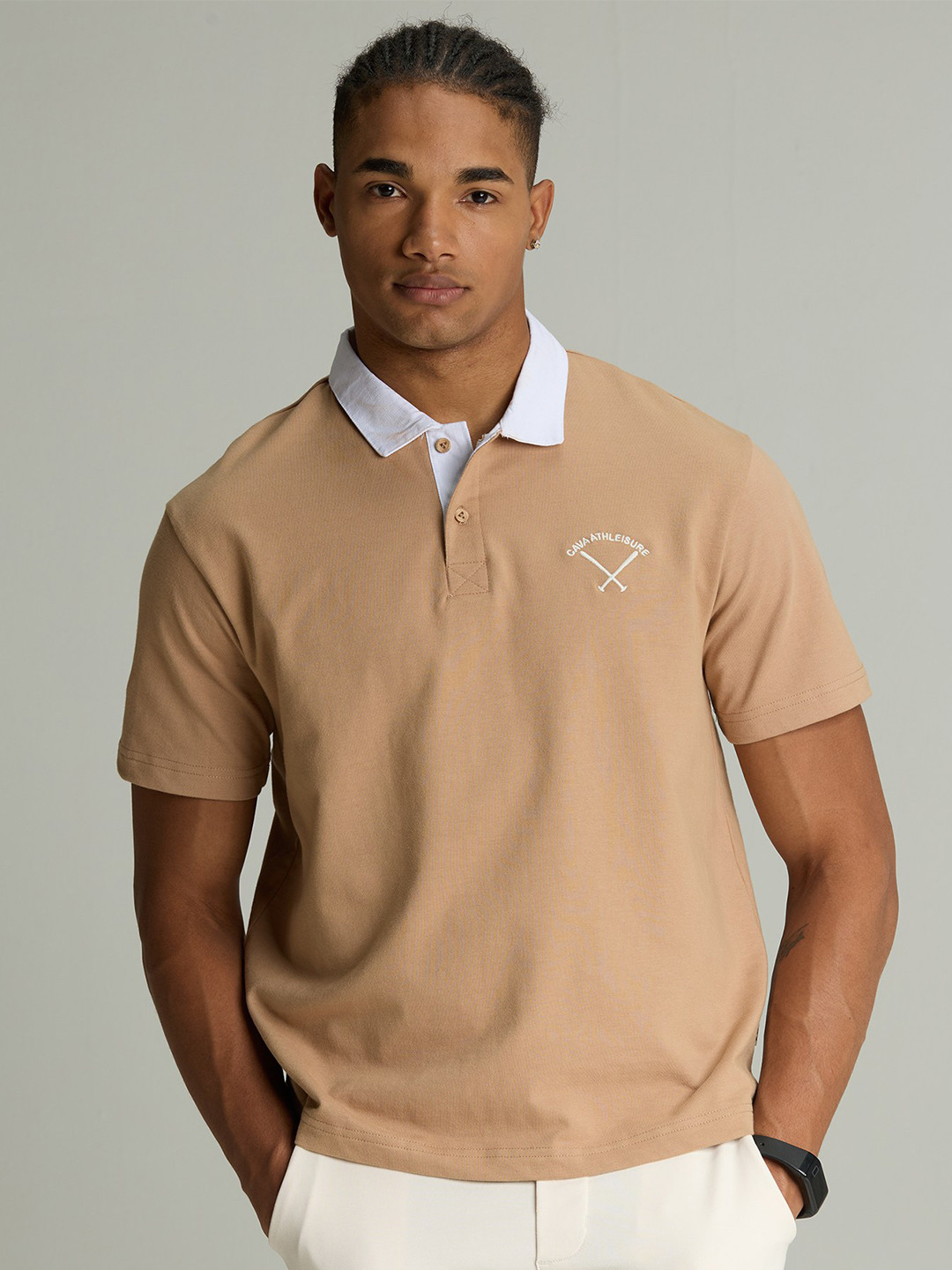 Buy Cava Men Beige Baseline Polo T Shirt - Tshirts for Men 33004293 ...