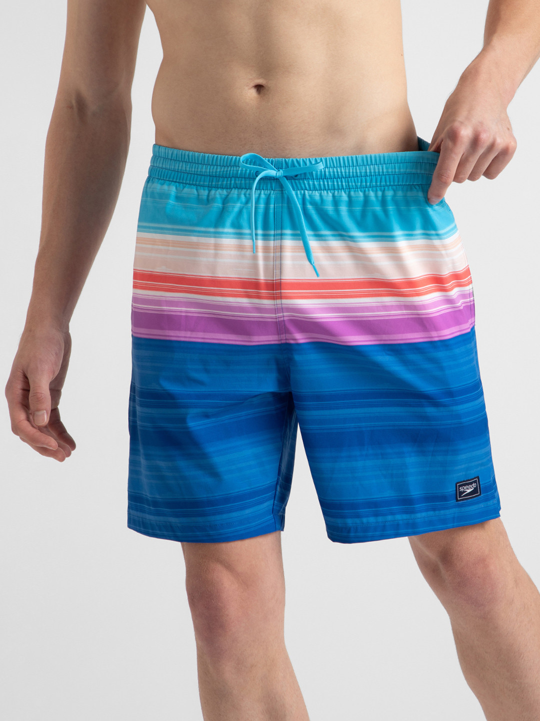 Buy Speedo Men 4 Way Flex Essential Printed Water Repellent Watershorts ...