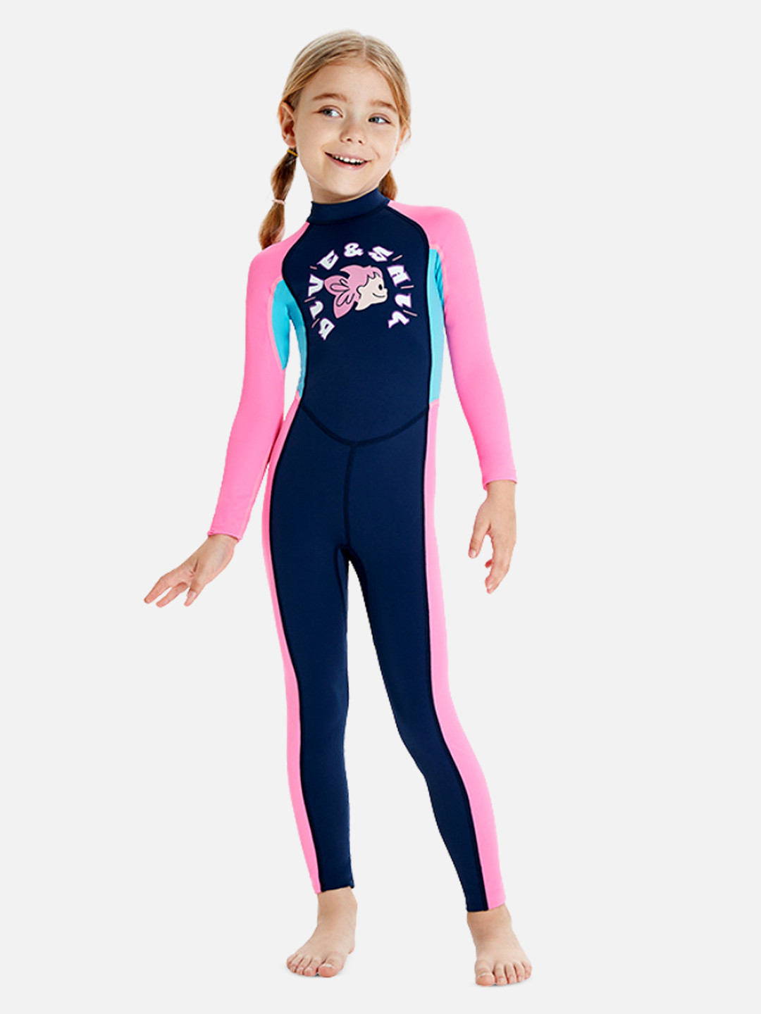 Buy Little Surprise Box LLP Kids Printed Swimwear In Upf 50+ Fabric ...