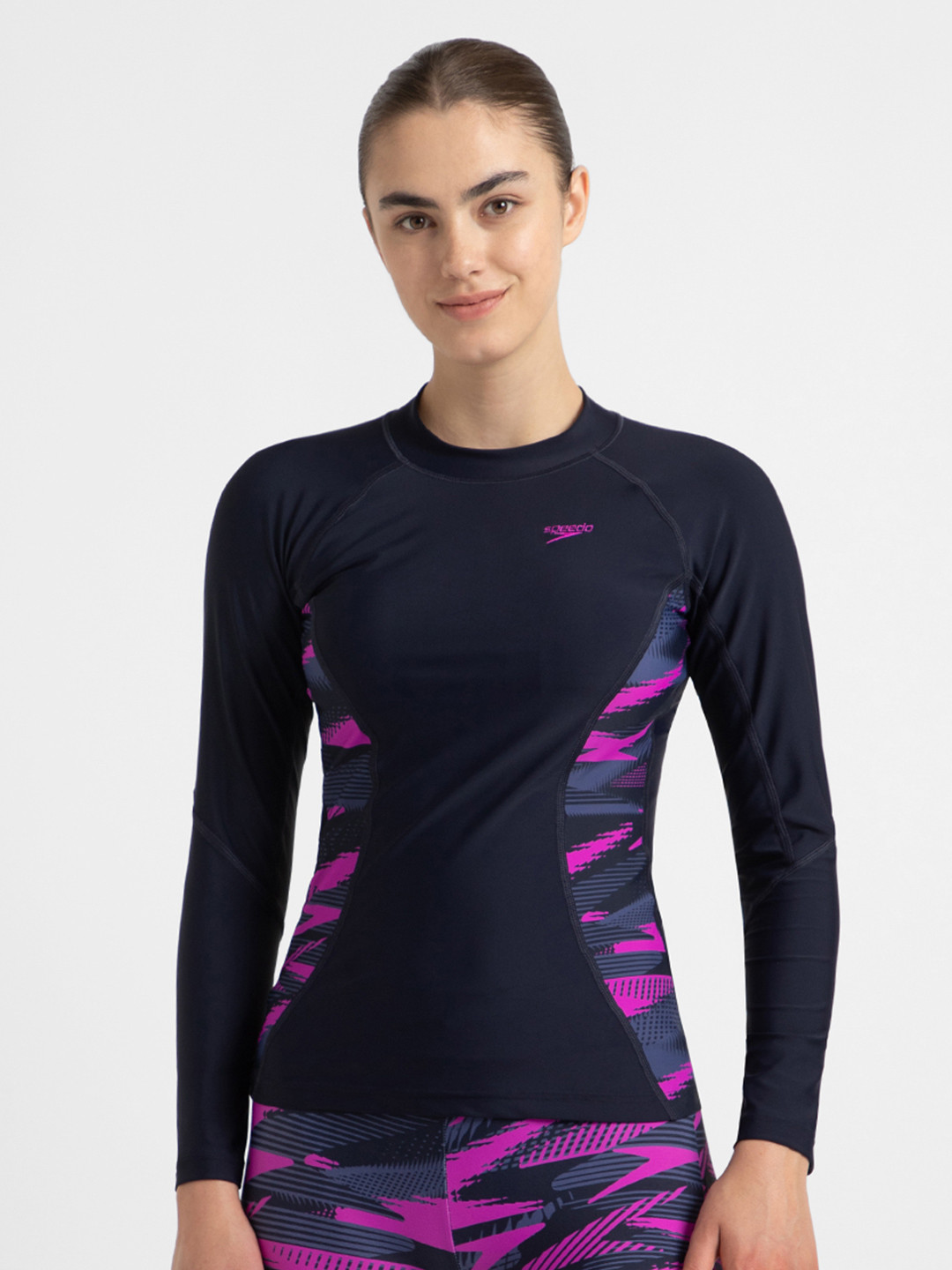Buy Speedo Women Endurance10 Hyperboom Print Long Sleeve Suntop With ...