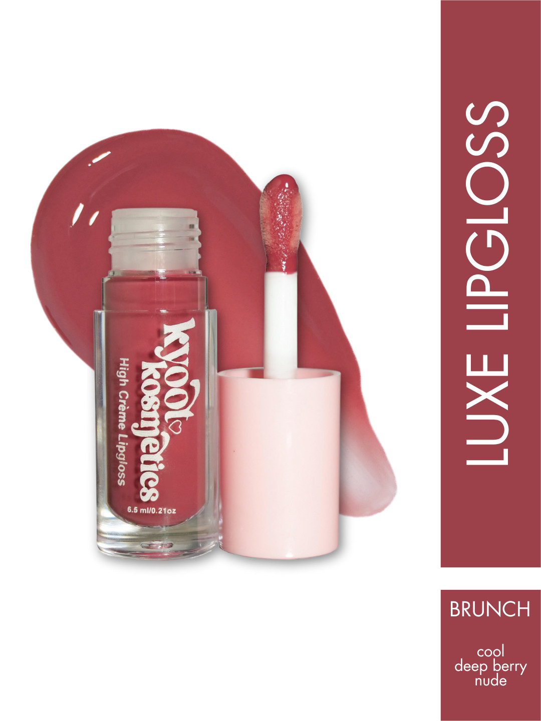 Buy Kyoot Kosmetics Brunch High Creme Lipgloss 6.5 Ml Cool Deep Berry Nude - Lip Gloss for Women ...