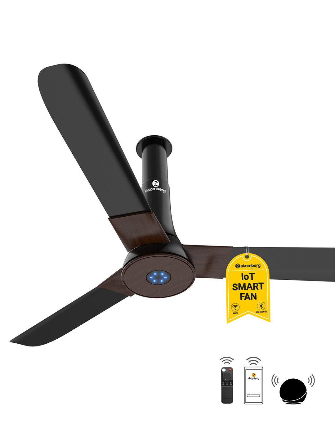 Buy Atomberg Technologies Studio Smart+ Earth Brown Remote Controlled 3 ...