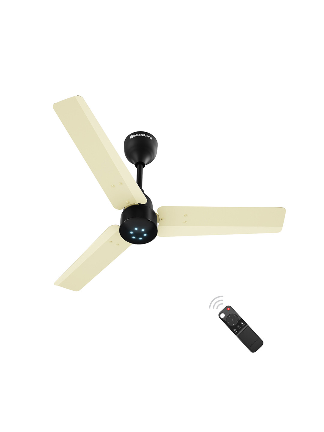 Buy Atomberg Renesa Ivory & Black 900mm LED Indicators BLDC Ceiling Fan ...