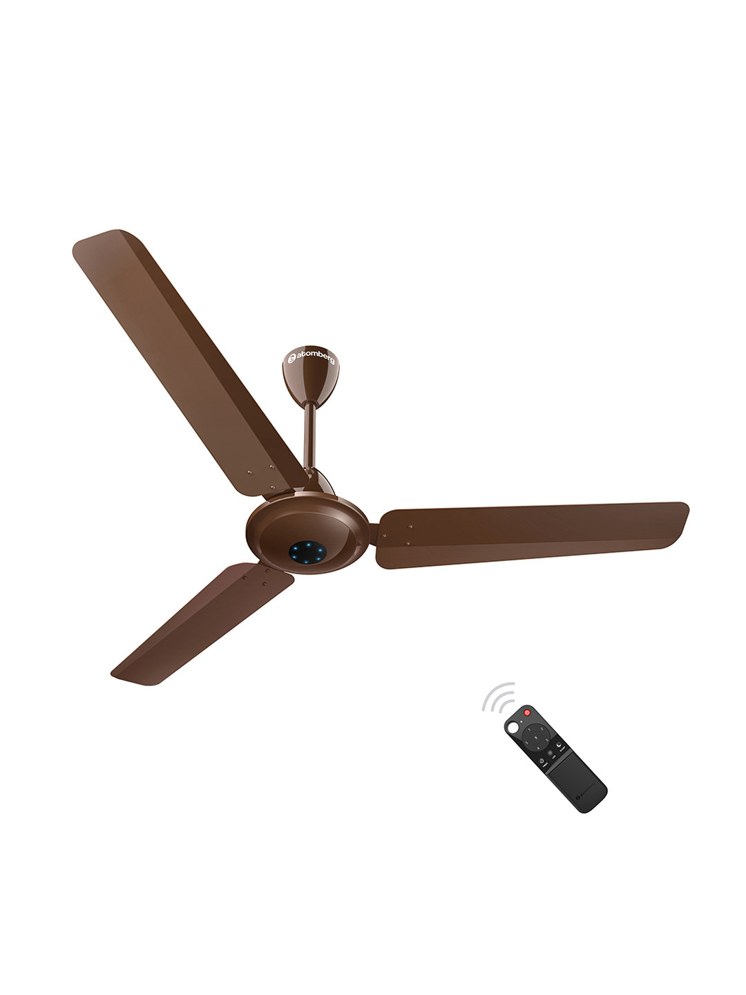 Buy Atomberg Gloss Brown 5 Star Ikano 1200mm BLDC Ceiling Fan With ...