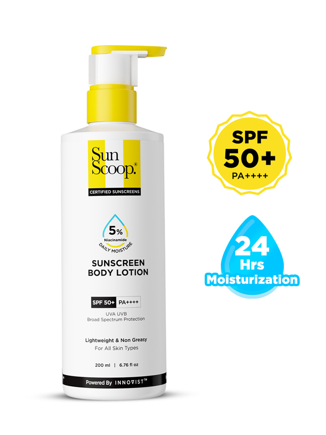 Buy SunScoop 5% Niacinamide Daily Moisture Sunscreen Body Lotion SPF 50+ PA++++ 200 Ml - Body ...