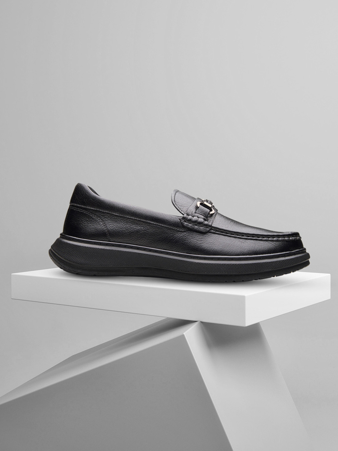 Buy MICHAEL ANGELO Men Leather Formal Loafers - Formal Shoes for Men ...