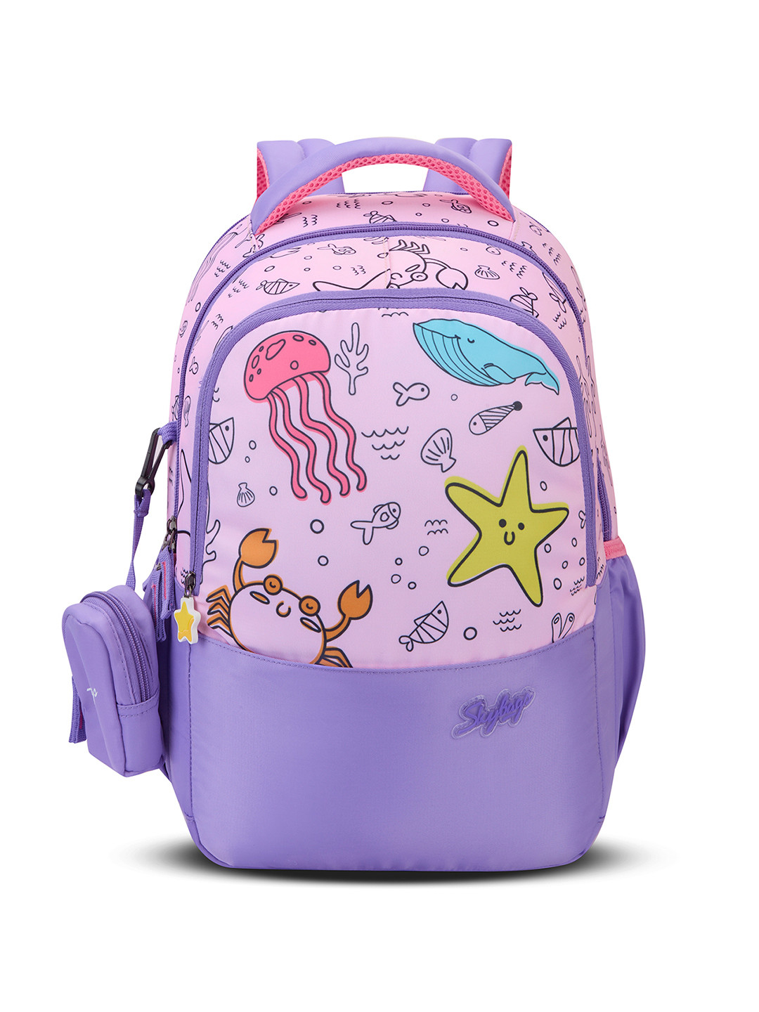 Buy Skybags Ruby 02 Girls Purple Graphic Printed Backpack - Backpacks ...