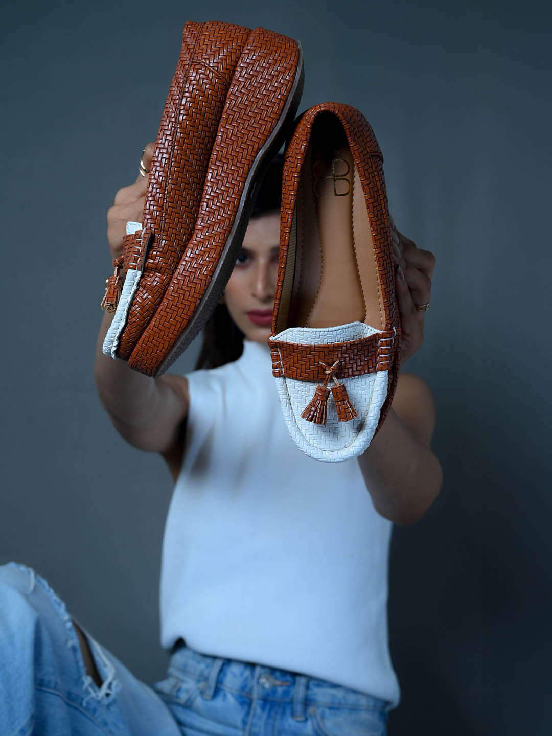 Buy GLAM STORY Women Textured PU Loafers - Casual Shoes for Women ...