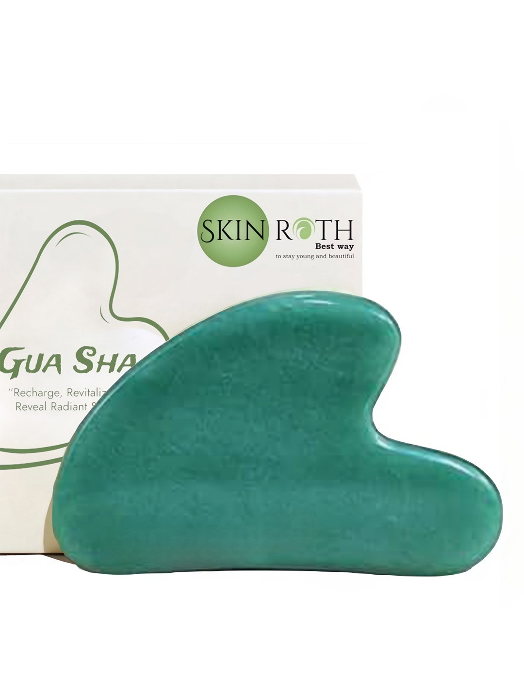Buy SKINROTH Korean Jade Gua Sha Face Massager Tool - Face Derma Roller ...