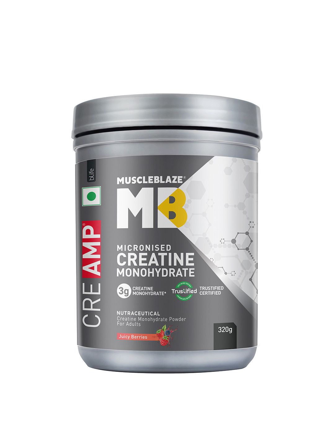Buy MuscleBlaze Creatine Monohydrate CreAMP 280 G Juicy Berries - Pre ...