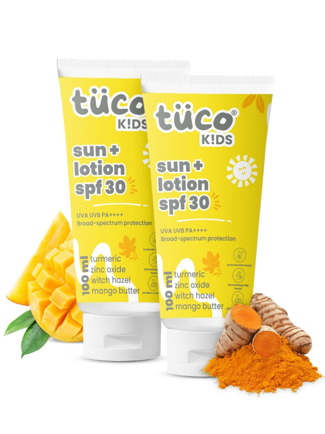 Buy Tuco Intelligent Kids Set Of 2 Sun Lotion SPF 30 With Mango Butter ...