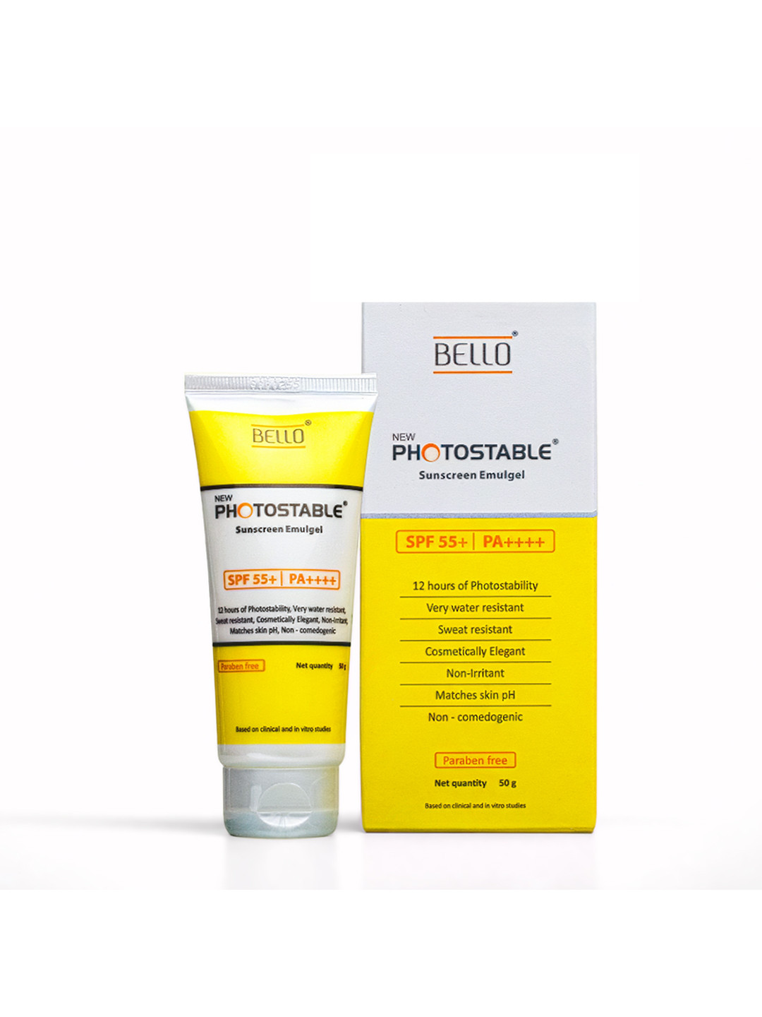 Buy Photostable Bello Face Sunscreen Emulgel With SPF 55+ 75 G - Body ...