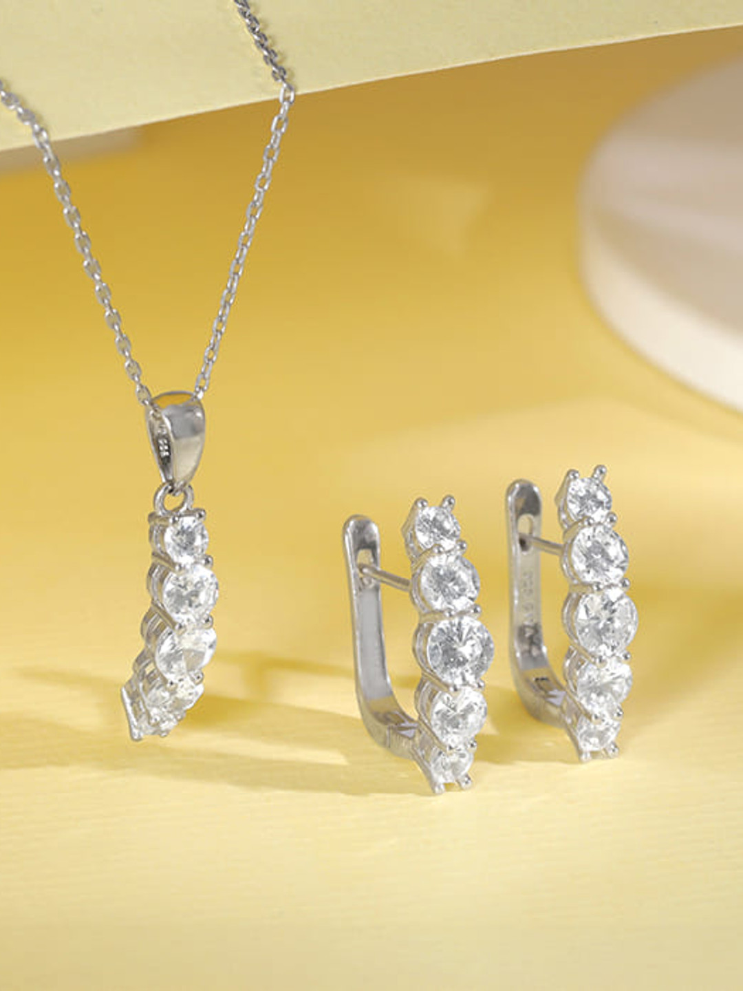 Buy GIVA Silver Stunner Shine Set - Jewellery Set for Women 33274158 ...