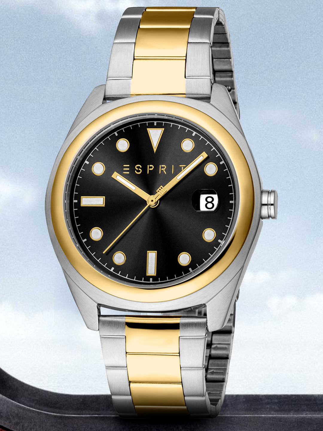 Buy ESPRIT Men Embellished Dial & Stainless Steel Straps Analogue Watch ...