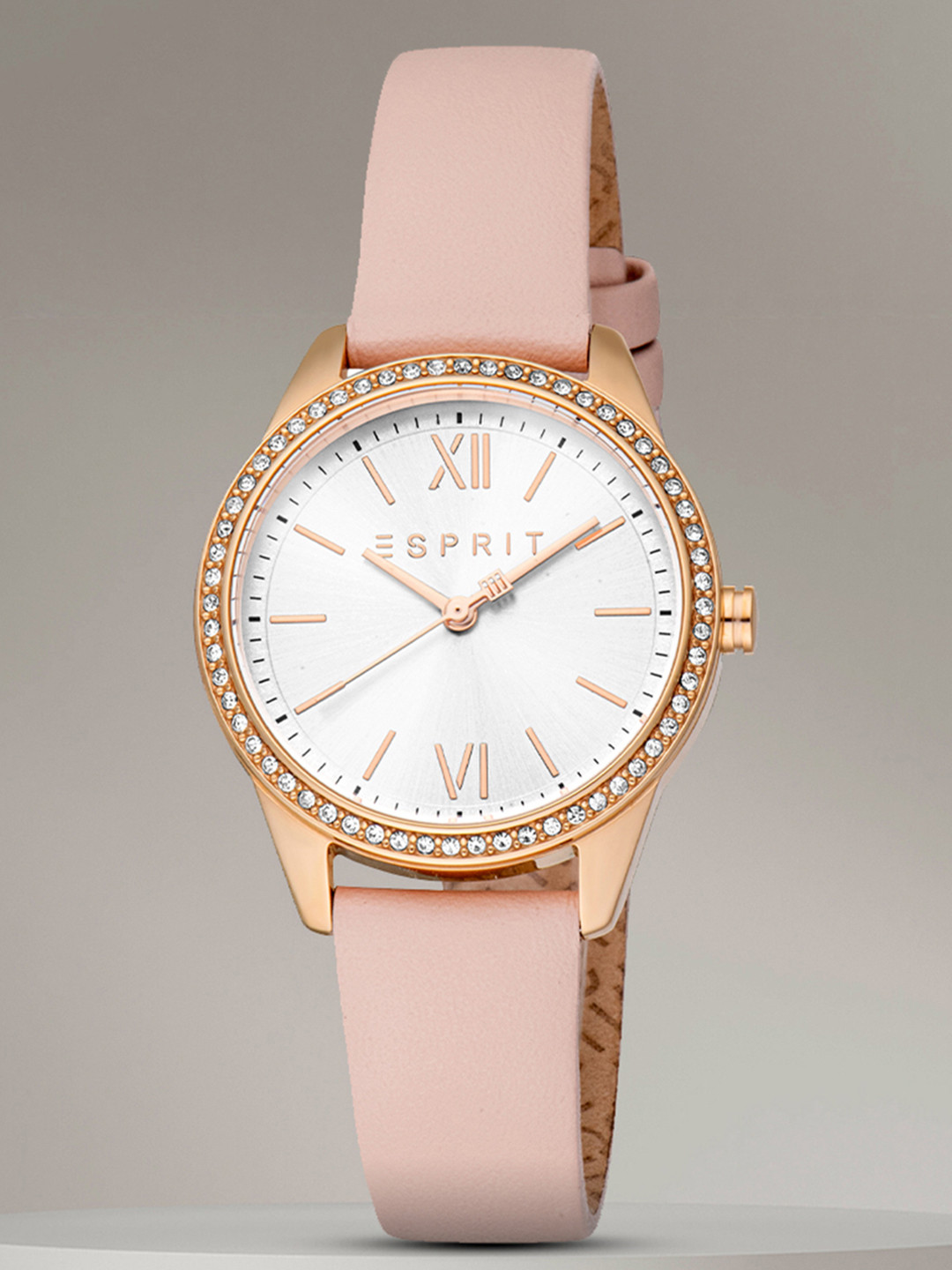 Buy ESPRIT Women Embellished Dial & Leather Straps Analogue Watch ...