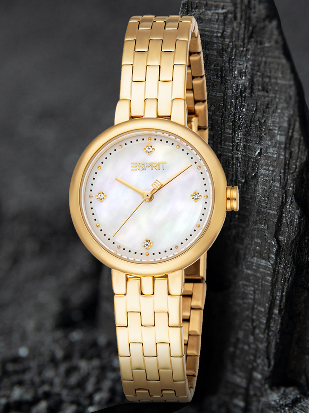 Buy ESPRIT Women Embellished Dial & Stainless Steel Straps Analogue ...