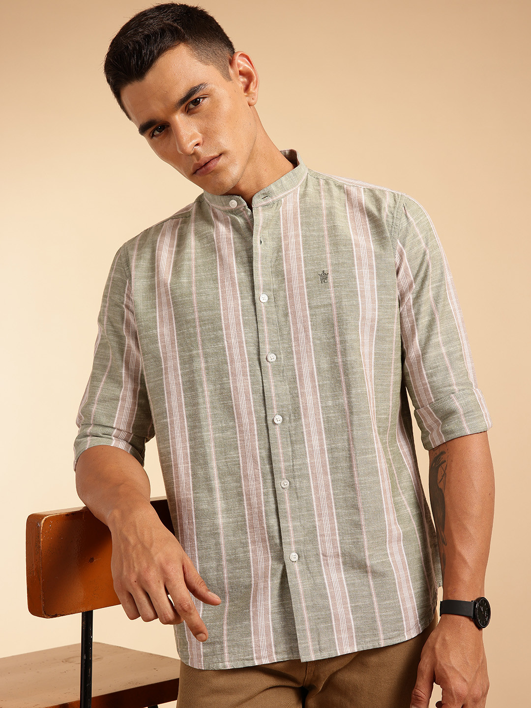 Buy French Connection Striped Slim Fit Casual Shirt - Shirts for Men ...