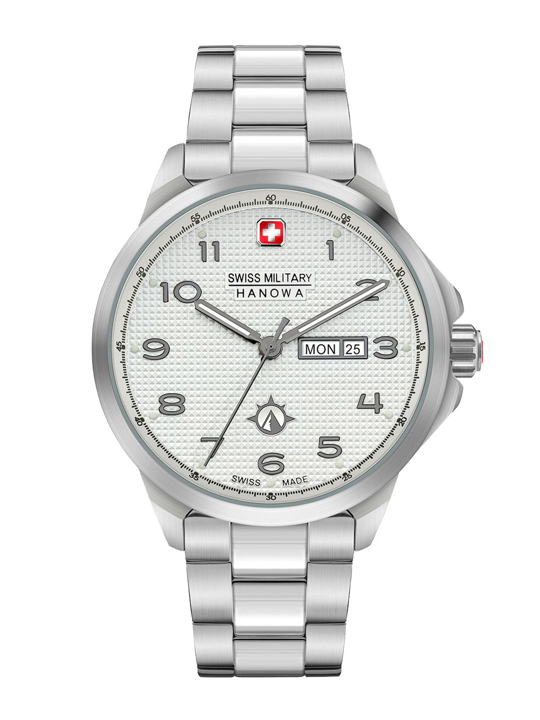 Buy SWISS MILITARY HANOWA Men Dial & Stainless Steel Straps Analogue ...