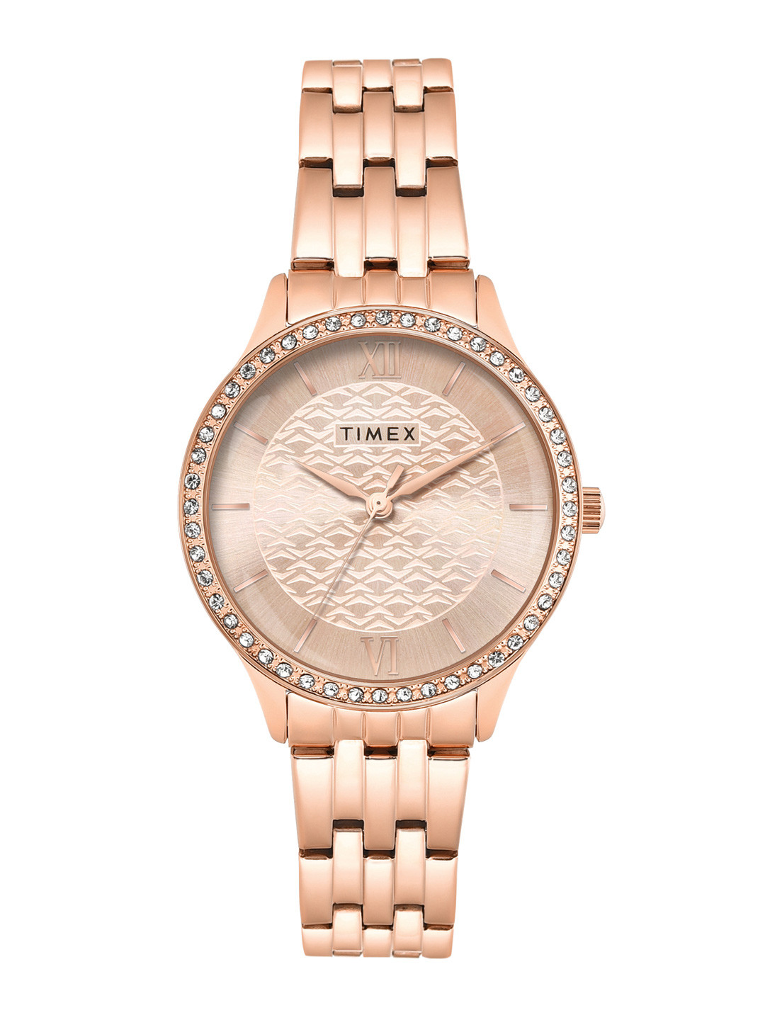 Buy Timex Women Stainless Steel Embellished Dial & Straps Analogue ...