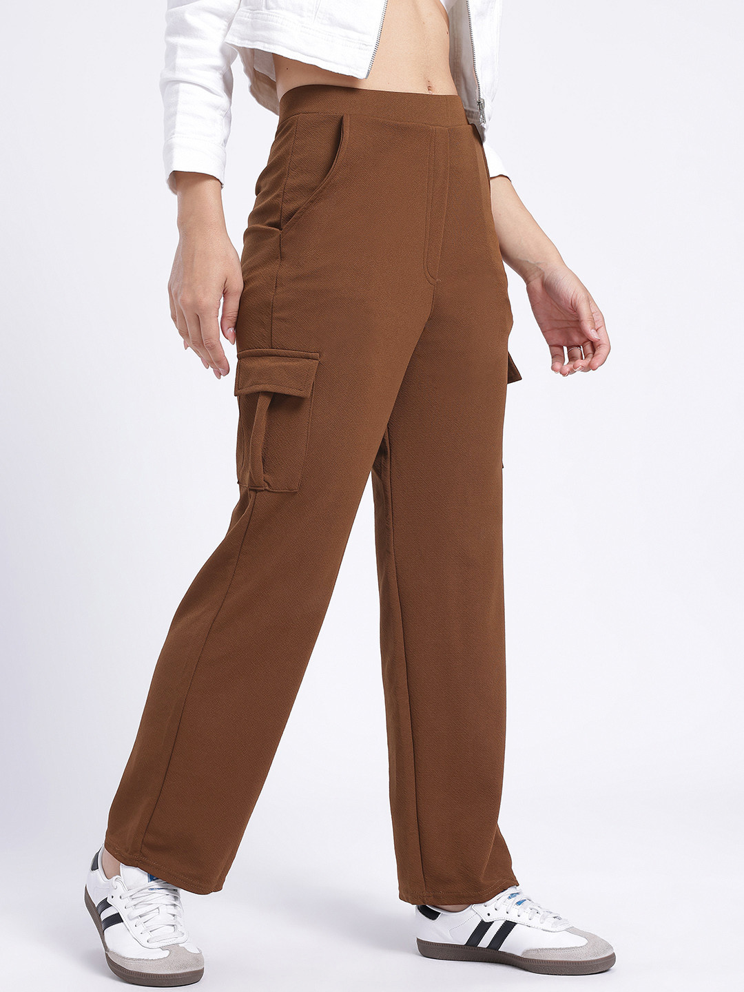 Buy SZN Women High Rise Cargos Trousers - Trousers for Women 33388955 ...
